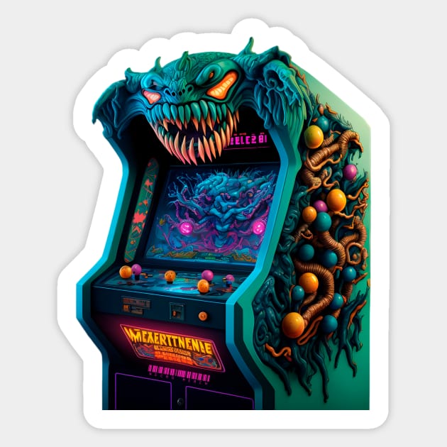 Arcade Monster - Necro Merch - Horror - Sticker | TeePublic