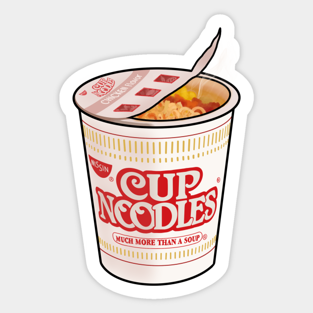 Cup Ramen Noodles - Nissin - Sticker | TeePublic