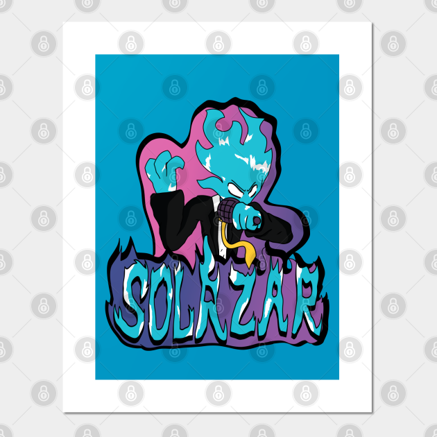 Fnf Solazar mod character graffiti - Fnf Solazar - Posters and Art ...