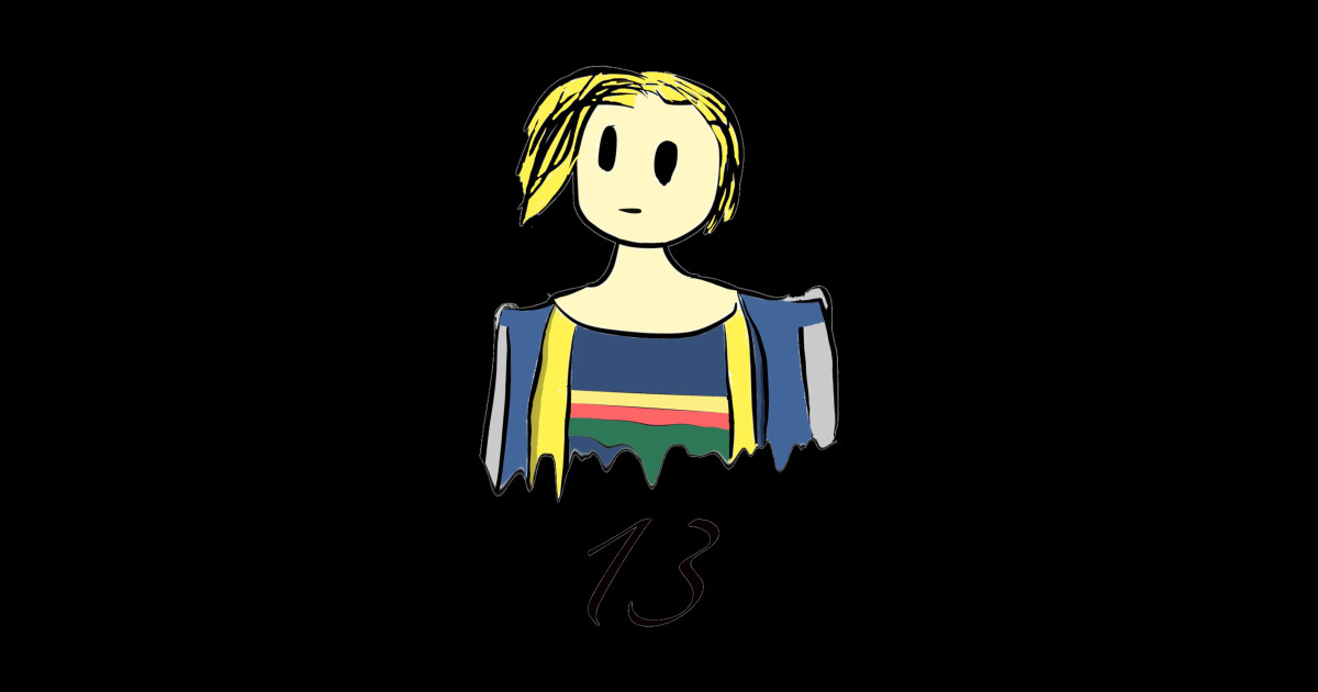 13th doctor cartoon - Doctor Who - Sticker | TeePublic