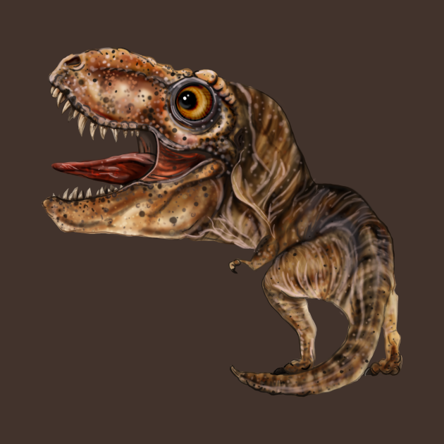 Tyrannosaurus Rex Chibi Dinosaur - Dinosaur - T-Shirt | TeePublic
