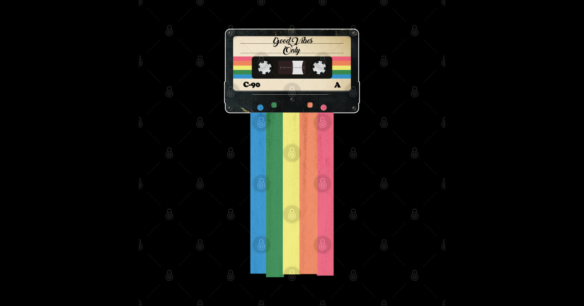 Cassette Good Vibes Only - Cassette - Magnet | TeePublic