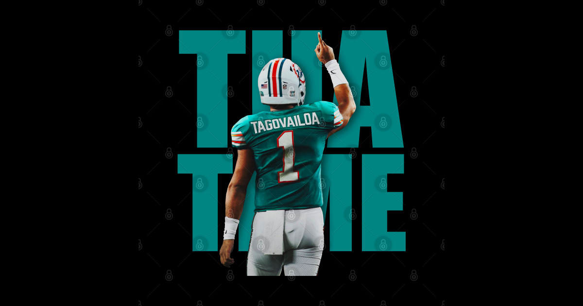 Classic Tua Time - Tua Tagovailoa Miami Dolphins - Sticker | TeePublic