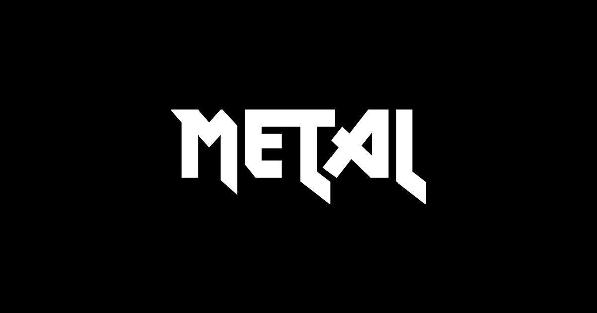 metal logo - Metal Music - Sticker | TeePublic