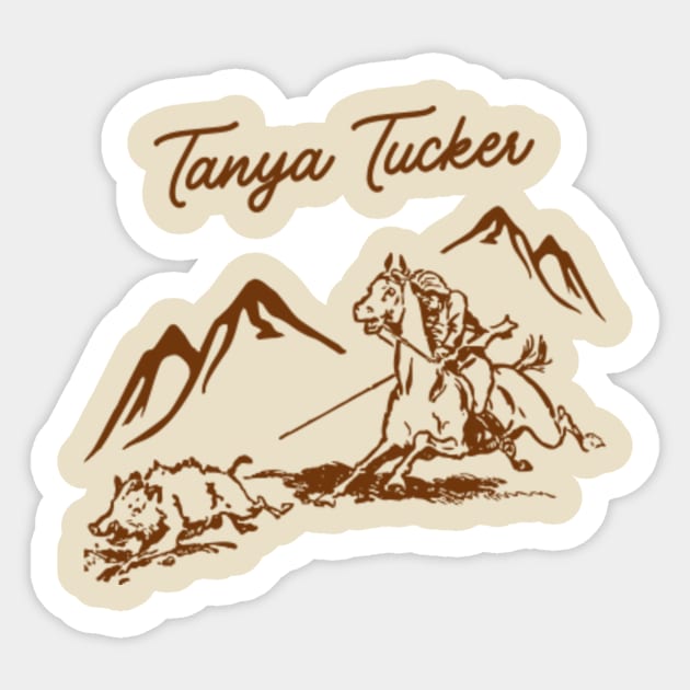 Horse wild tanya tucker - Tanya Tucker - Sticker | TeePublic