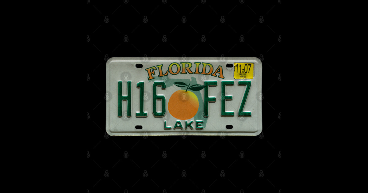 Lake County Florida License Plate - License Plate - Sticker | TeePublic