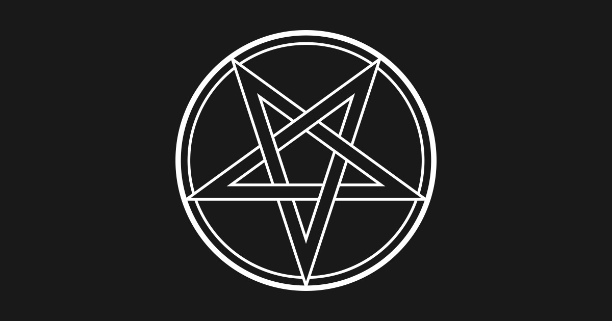 Inverted Pentagram Star – Occult Gothic Symbol - Pentagram - T-Shirt ...