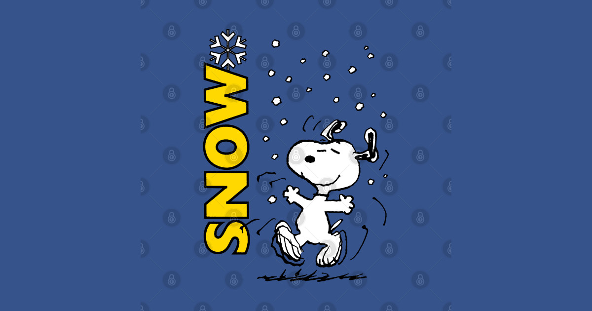 Snoopy: Let It Snow! - Snoopy - T-Shirt | TeePublic