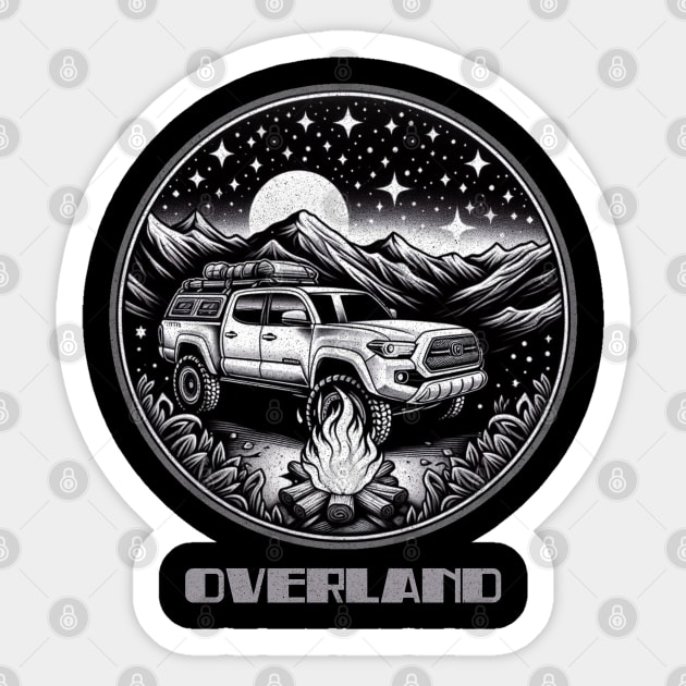 Overland Toyota truck - Overlanding - Sticker | TeePublic