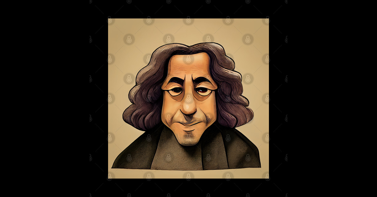 Baruch Spinoza Caricature - Spinoza - Posters and Art Prints | TeePublic