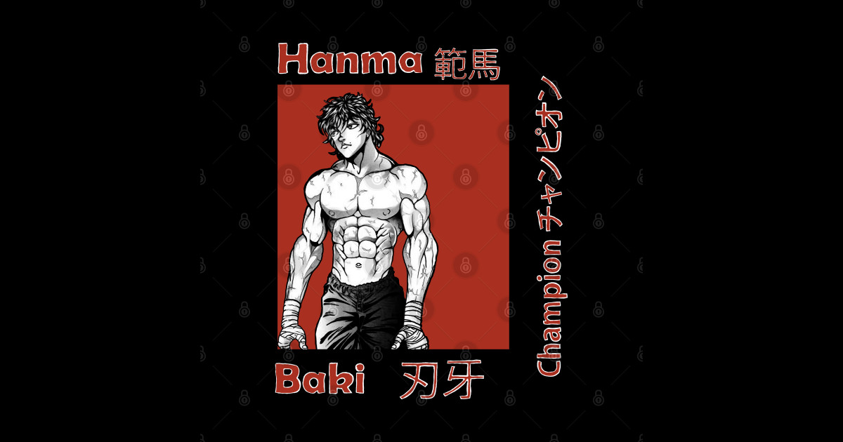 Baki Hanma - Baki - Sticker | TeePublic