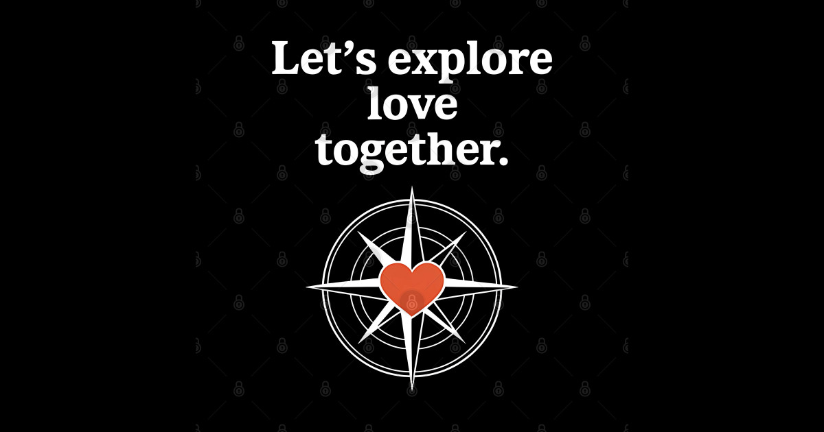 Let’s Explore Love Together - Compass Heart - Valentines Day Gifts ...