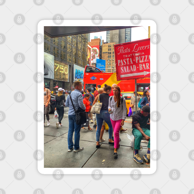 Times Square, Manhattan, New York City - Times Square - Magnet | TeePublic