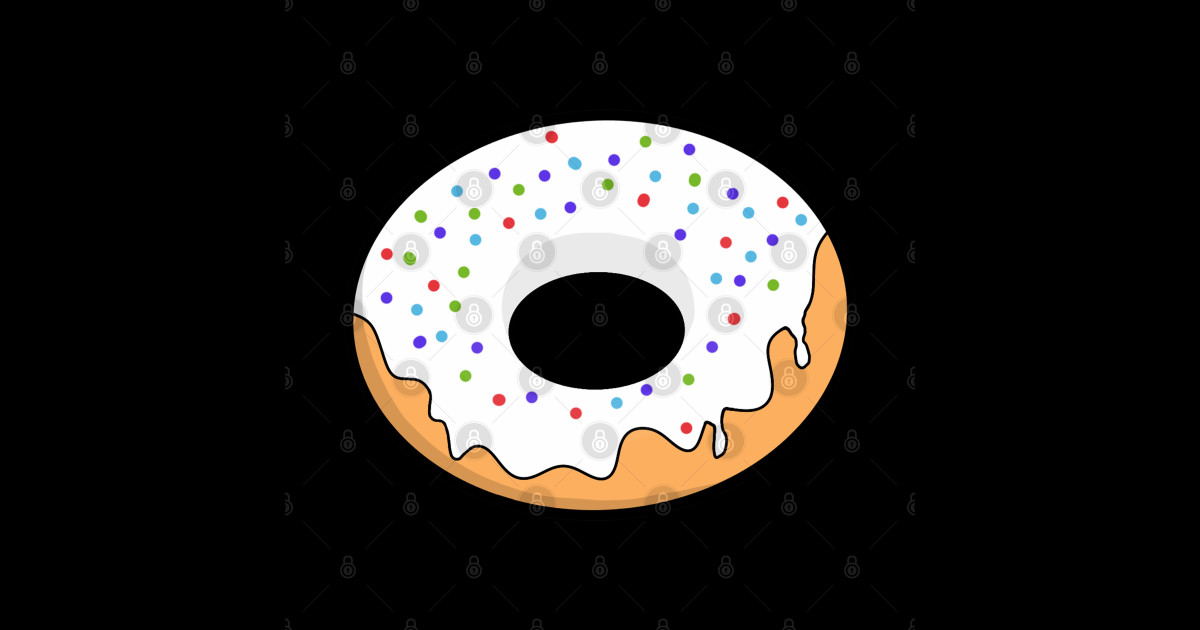 Funny Donut - Donut Gift - Sticker | TeePublic