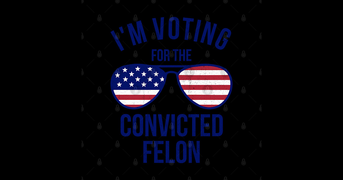 i'm voting for the convicted felon - Convicted Felon - Posters and Art ...