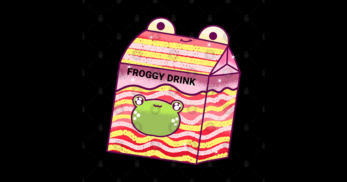 Cute pastel pink kawaii froggy strawberry milk - Strawberry Milk ...