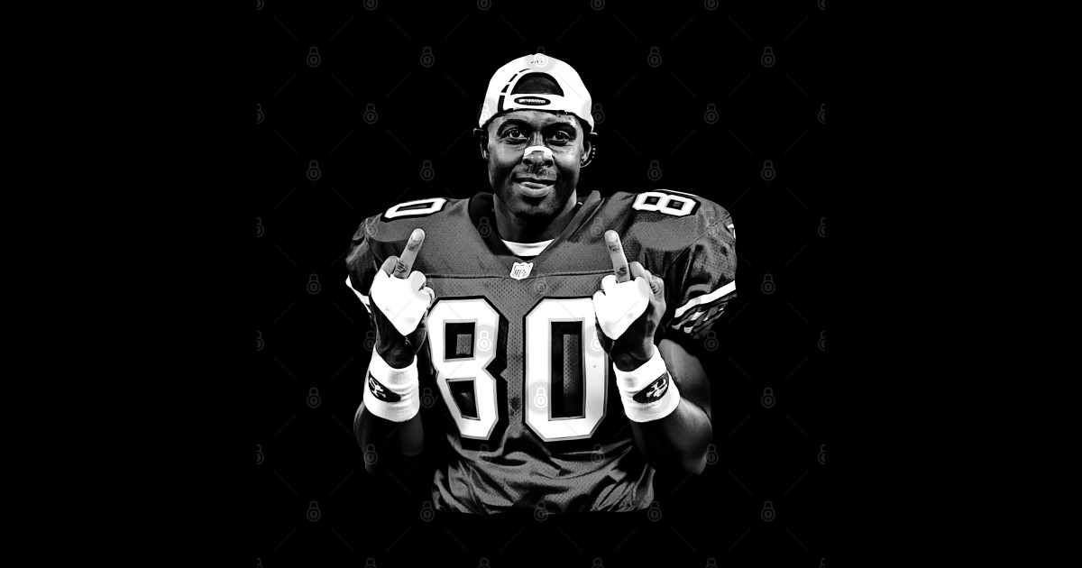 Jerry Rice Middle Finger Black white - Jerry Rice - Sticker | TeePublic