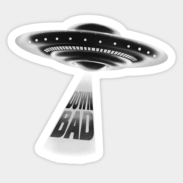 Down Bad - Down - Sticker | TeePublic