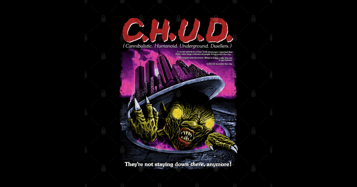 Chud, Horror Classic, 80 movies - Chud - Sticker | TeePublic