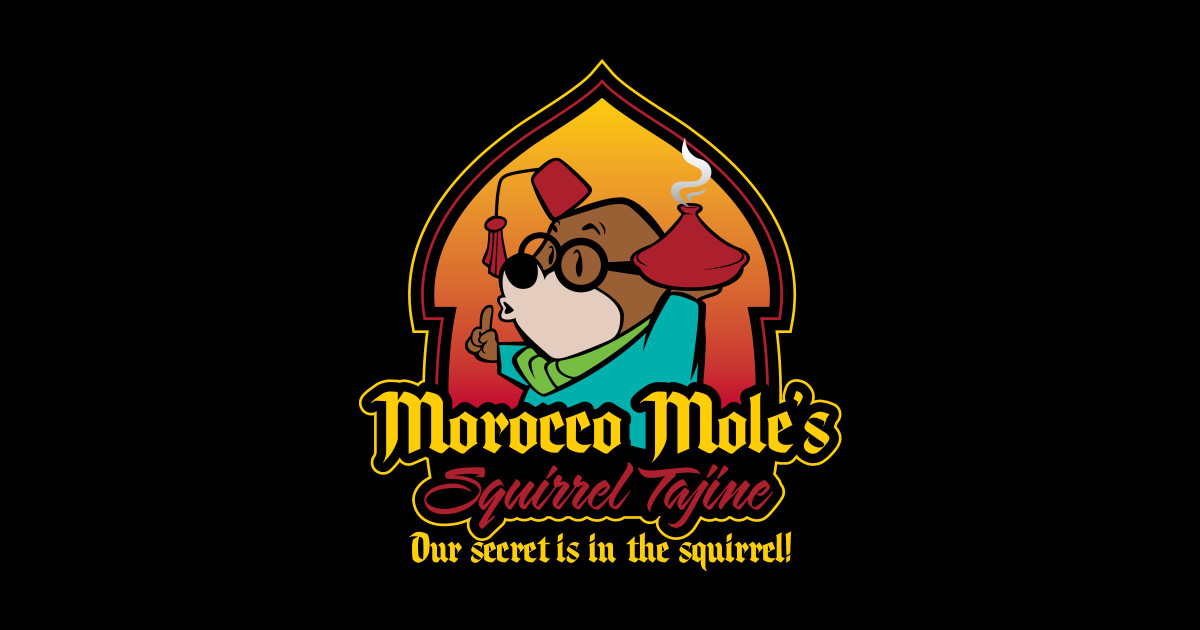 Morocco Mole's Squirrel Tajine - Hanna Barbera - Sticker | TeePublic