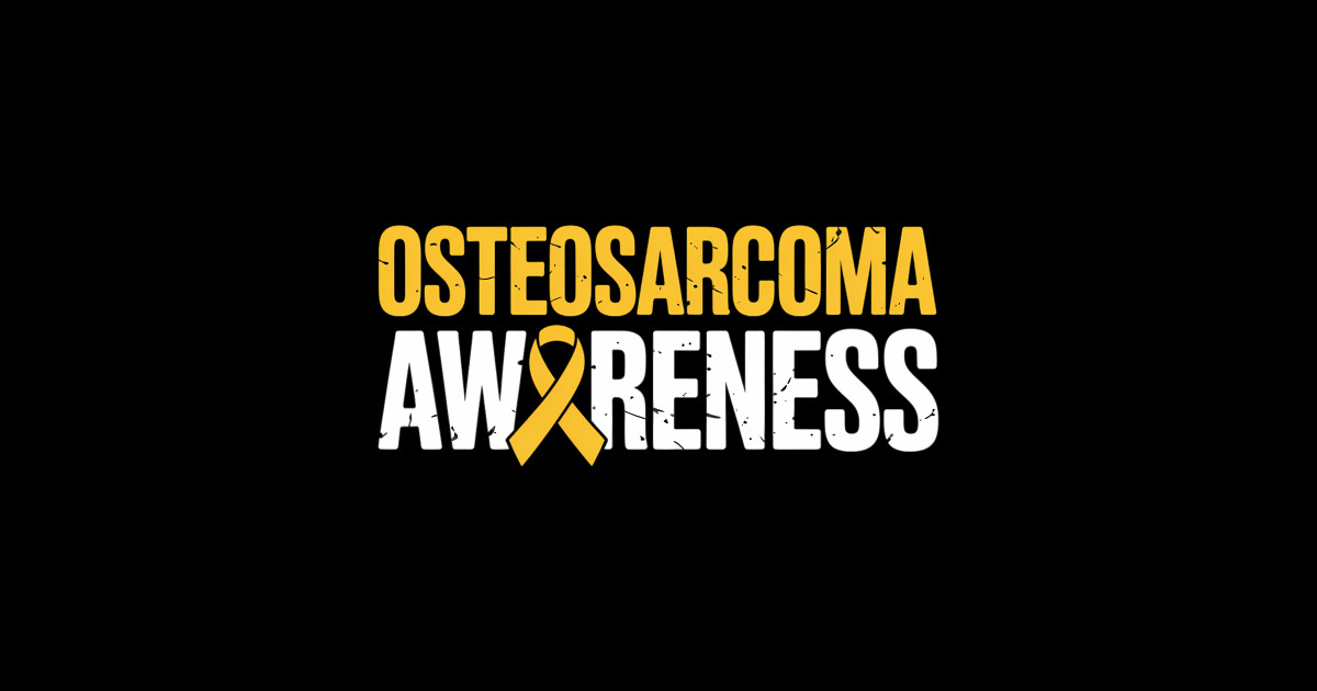 Osteosarcoma Awareness Bone Cancer Yellow Ribbon Support - Osteosarcoma ...