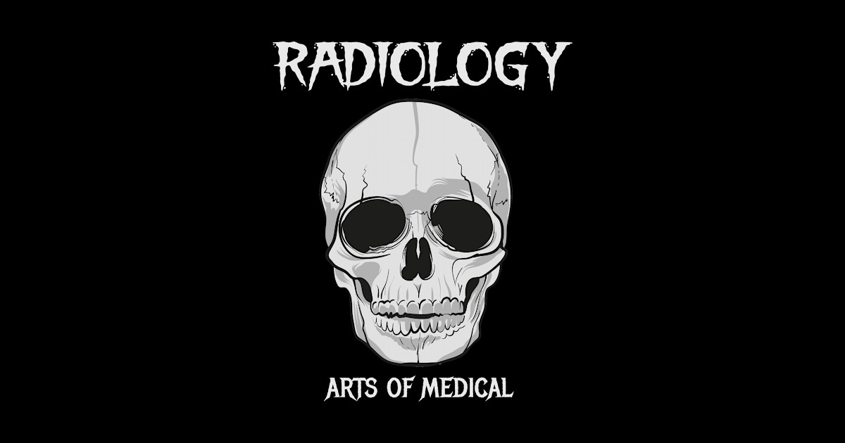 Radiology Art of Medical (Skull) - Radiology - Sticker | TeePublic