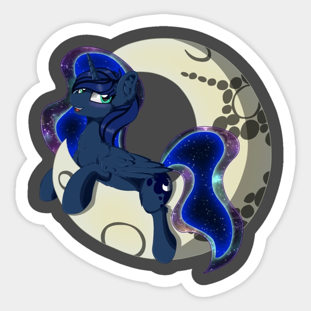 Princess Luna: The Cutest Moon! - My Little Pony - Sticker | TeePublic