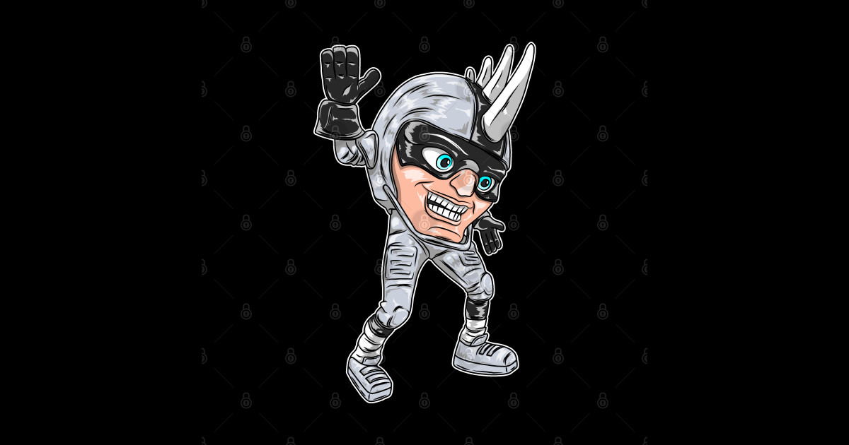 Raider Rusher Raiders Mascot Cartoon - Oakland Raiders - Sticker ...