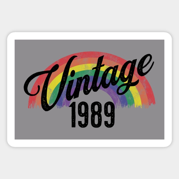 Vintage 1989 - Vintage 1989 - Sticker | TeePublic