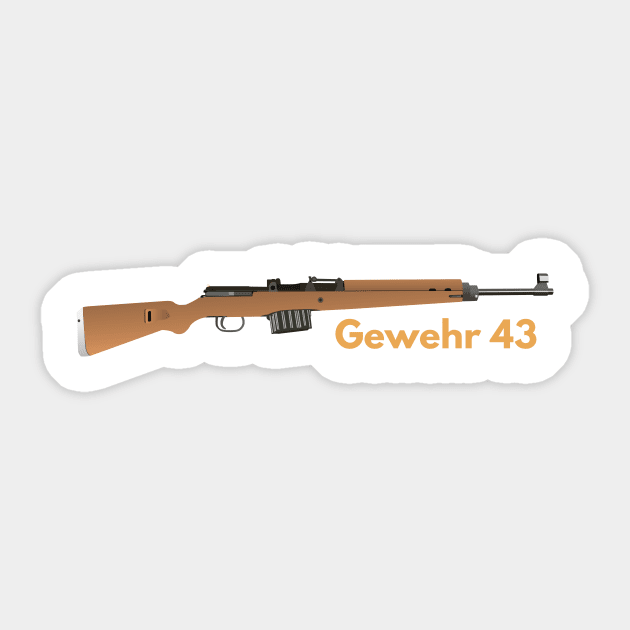 German WW2 Rifle Gewehr 43 - Gewehr 43 - Sticker | TeePublic