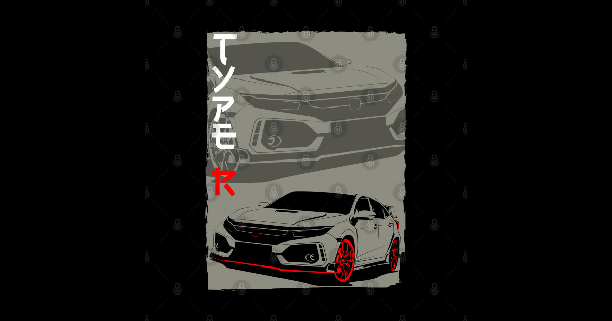Civic Type R - Honda Civic Type R - Sticker | TeePublic
