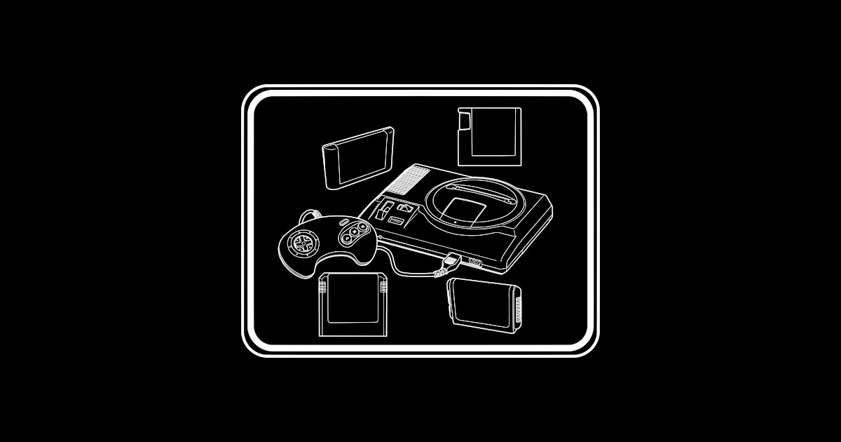 RetroTech: 16 bit #1 (black) - Gaming - Posters and Art Prints | TeePublic