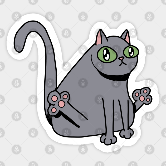 Derp Cat - Cat - Sticker | TeePublic