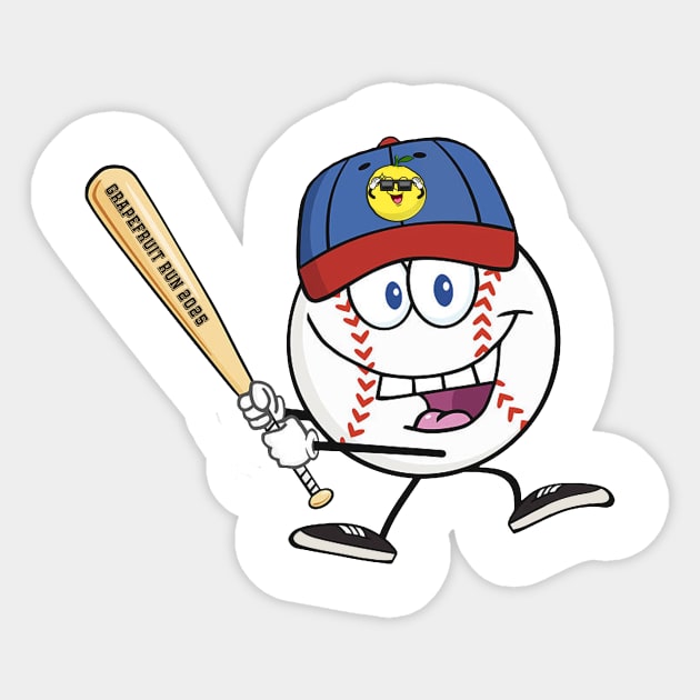 Grapefruit Run 2025 - Grapefruit Run - Sticker | TeePublic