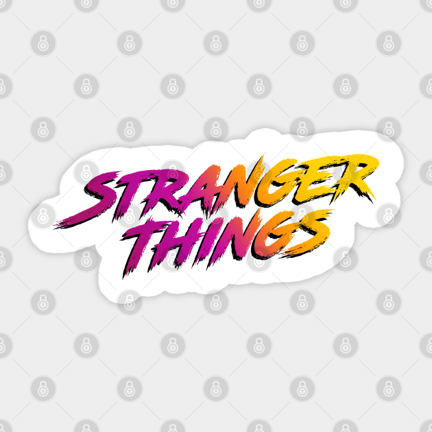 80s Stranger Things - Stranger Things - Sticker | TeePublic