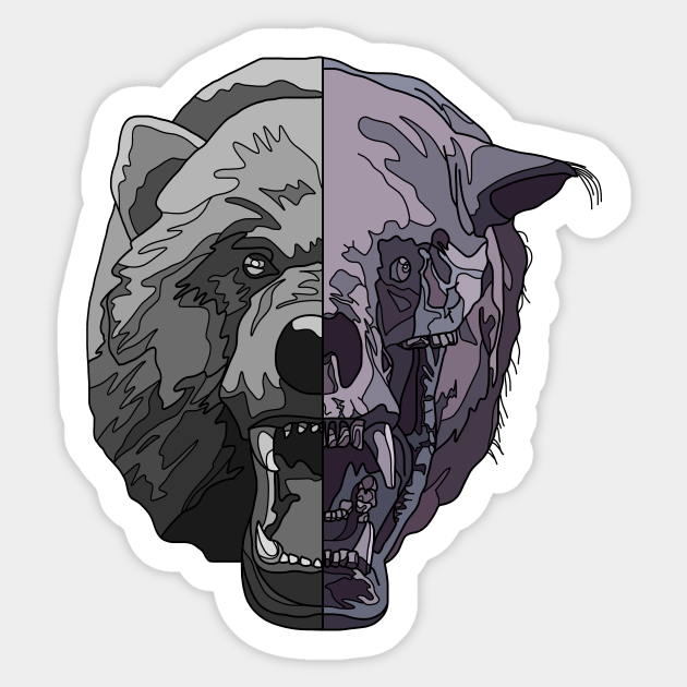 Mutated Bear (without title) - Annihilation - Sticker | TeePublic