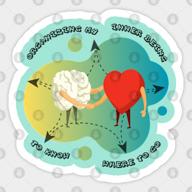 Organizing my inner being - Organizing - Sticker | TeePublic