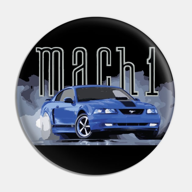 MACH 1 MUSTANG GT SN95 CLASSIC RETRO NEW EDGE AZURE BLUE - Mustang Gt ...