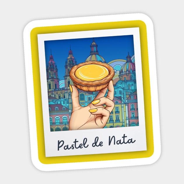 Pastel de Nata Photo with Background of Lisbon - Pastel De Nata ...