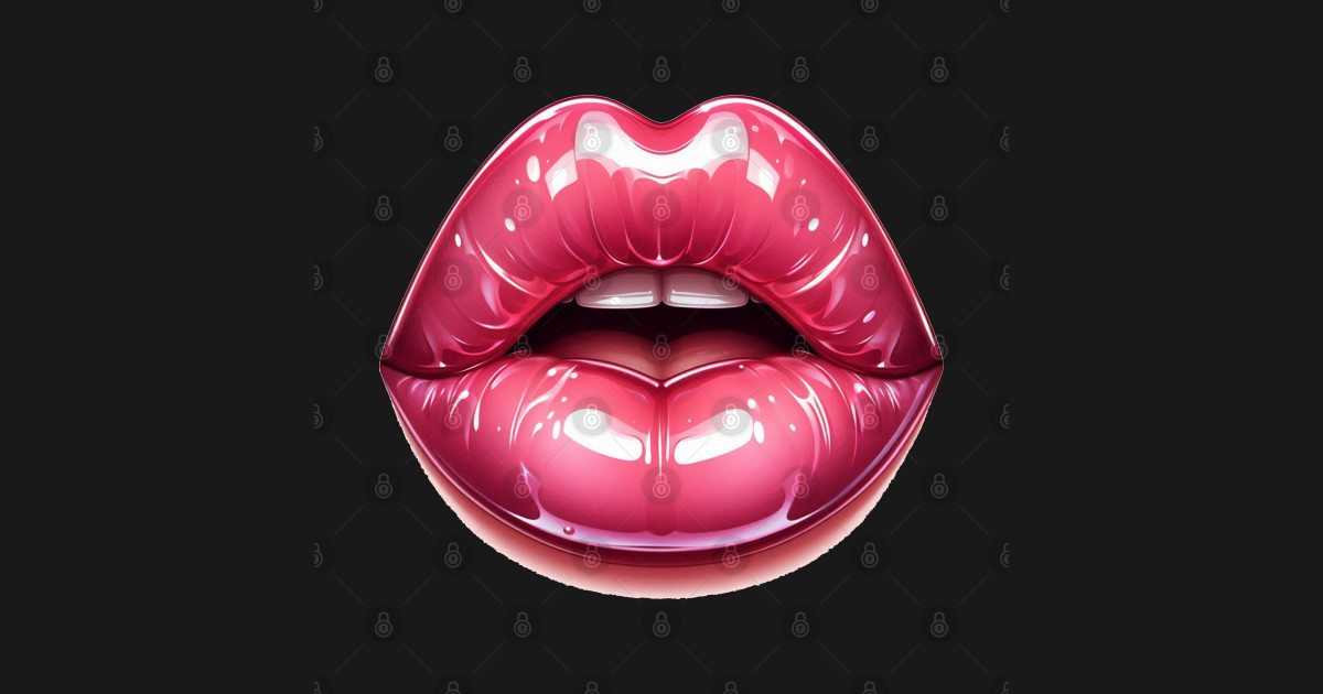 Sexy Animated Lips - Sexy Lips Illustration - T-Shirt | TeePublic