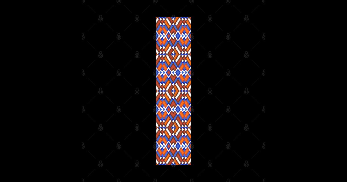 Monogram Letter I- geometric pattern - Monogram Letter I - Sticker ...