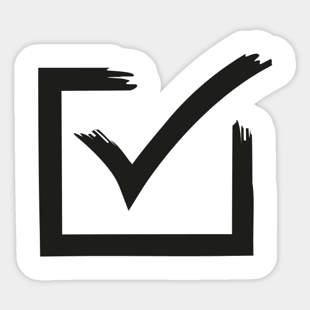 Check mark for every day Wear - Check Mark - Sticker | TeePublic