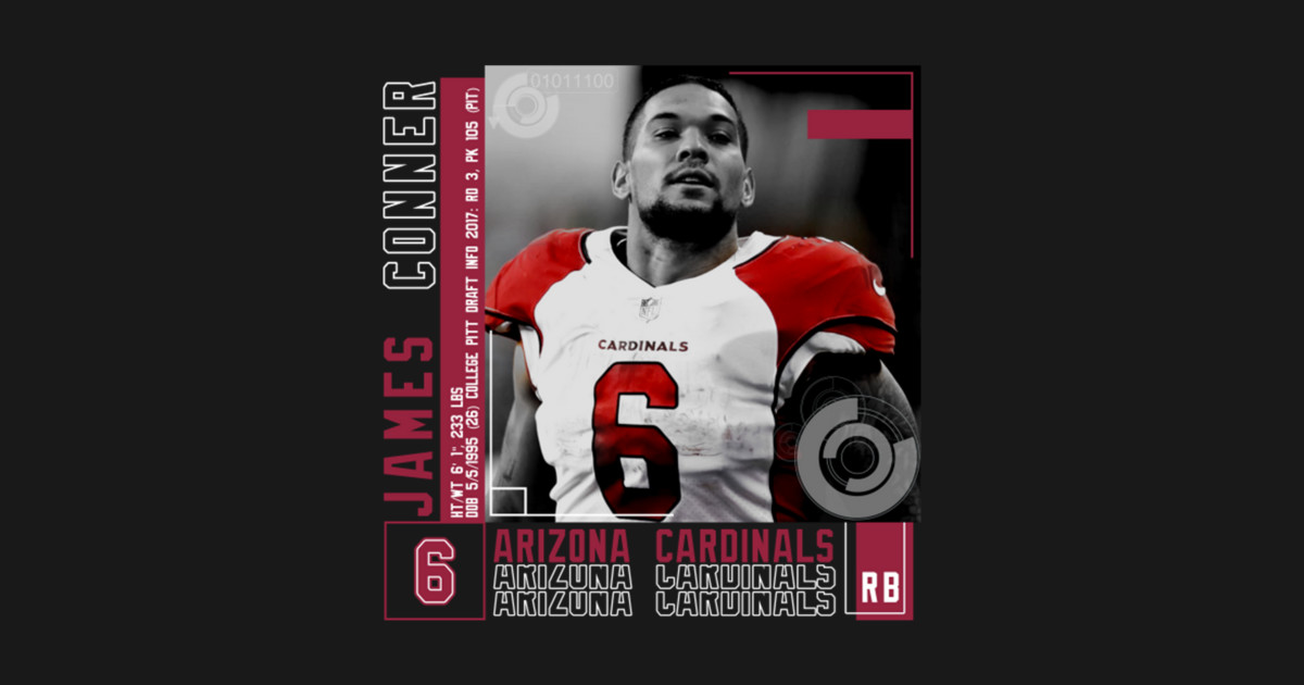 james conner football - Football Player - T-Shirt | TeePublic