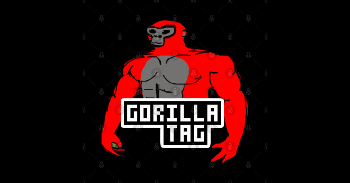 Gorilla Tag Red Monke VR Gamer Merch - Gorilla Tag - Sticker | TeePublic