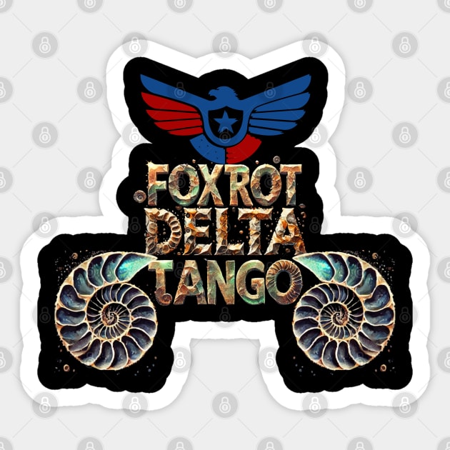 Foxtrot Delta Tango - Foxtrot Delta Tango - Sticker | TeePublic