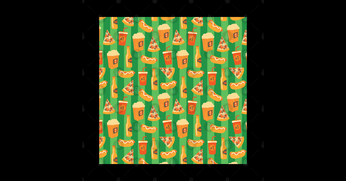 Football Fast Food - Football Fast Food - Sticker | TeePublic