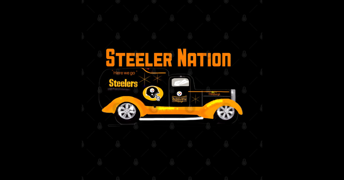 Steeler Nation - Steelers - Sticker | TeePublic