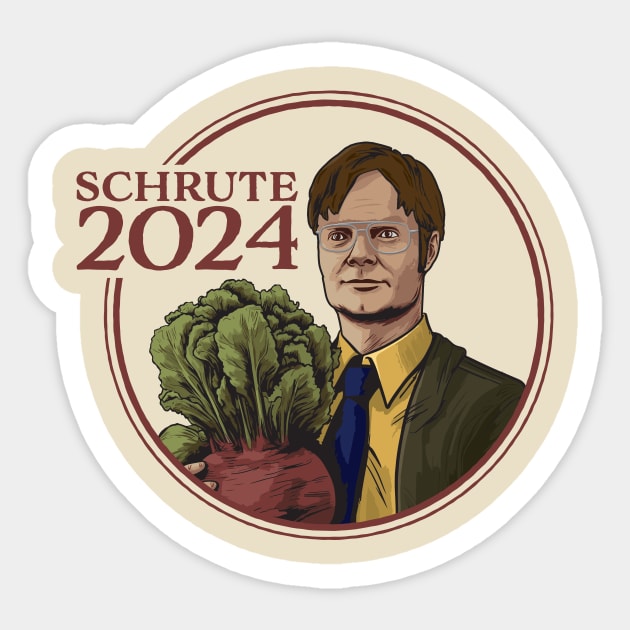 Dwight Schrute 2024 - Dwight Schrute - Sticker | TeePublic