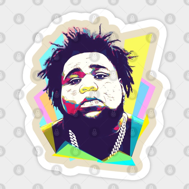 Wpap Pop Art Rod Wave - Rod Wave - Sticker | TeePublic