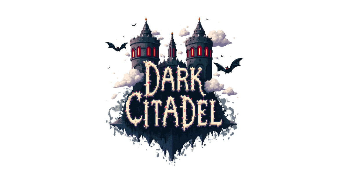 Goth Pixel - DARK CITADEL - Goth Pixel Art - T-Shirt | TeePublic